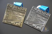 China Custom Zinc Alloy Die Cast Medals 76.2mm for Marathon Running Events Personalised for sale