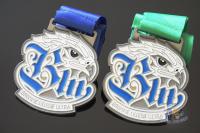 China Custom Sports Medals 60mm Zinc Alloy Die Cast Metal Medallion with Ribbon for Baseball Events School Awards for sale