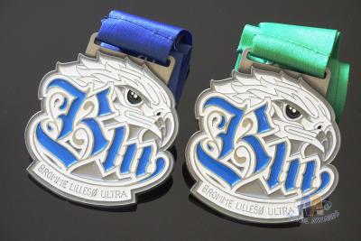 China Custom Sports Medals 60mm Zinc Alloy Die Cast Metal Medallion with Ribbon for Baseball Events School Awards for sale