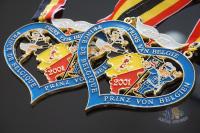 China Custom 88.9mm Soft Enamel Football Carnival Medals Zinc Alloy Die Cast Medallion for sale