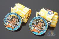 China Custom 5K Kids Fun Run Marathon Medals 63.5mm Shiny Gold Plating for sale