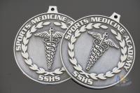 China Custom Zinc Alloy Silver Music Medal 63.5mm with Ribbon for Awards for sale