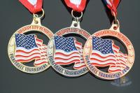 China Custom Die Cast Pickleball USA Award Medals 76.2mm 3mm for Kids for sale