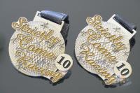 China Custom 3D Earth Glitter Color Silver Sports Medal 80mm Zinc Alloy Running Medallion for sale
