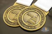 China Custom Kids Metal Marathon Medals 60mm 4mm Die Cast Gold Medallions for sale