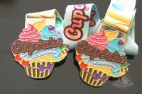 China Custom Die Cast Zinc Alloy 70mm 3mm Running Marathon Medal with Sublimated Ribbon for sale