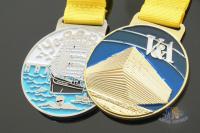 China Custom 60mm Die Cast Zinc Alloy Gold Medals for Dragon Boat Swimming Sports Awards for sale