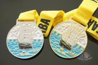 China Custom 60mm Die Cast Zinc Alloy Gold Medals for Dragon Boat Swimming Sports Awards for sale