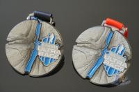 China Custom Engraved Metal Award Medals 80mm 3D Effect Antique Silver Plating for sale