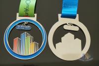 China Custom Die Casting Zinc Alloy Soft Enamel Award Medals 60mm 3mm with Ribbon for sale