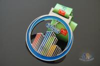 China Custom Die Casting Zinc Alloy Soft Enamel Award Medals 60mm 3mm with Ribbon for sale