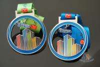 China Custom Die Casting Zinc Alloy Soft Enamel Award Medals 60mm 3mm with Ribbon for sale