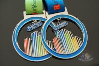 China Custom Die Casting Zinc Alloy Soft Enamel Award Medals 60mm 3mm with Ribbon for sale