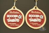 China Custom Zinc Alloy Soccer Medal 60mm Die Cast Sports Award with Gold Plating for sale