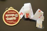 China Custom Zinc Alloy Soccer Medal 60mm Die Cast Sports Award with Gold Plating for sale
