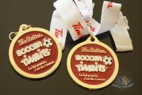 China Custom Zinc Alloy Soccer Medal 60mm Die Cast Sports Award with Gold Plating for sale