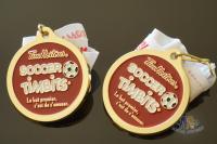 China Custom Zinc Alloy Soccer Medal 60mm Die Cast Sports Award with Gold Plating for sale