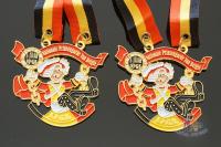 China Custom Soft Enamel Carnival Medals 88.9mm Zinc Alloy No MOQ for sale