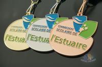 China Custom Zinc Alloy Award Medals 50mm Soft Enamel Color Filled Smooth Back for sale