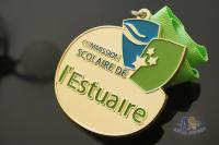 China Custom Zinc Alloy Award Medals 50mm Soft Enamel Color Filled Smooth Back for sale