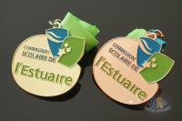 China Custom Zinc Alloy Award Medals 50mm Soft Enamel Color Filled Smooth Back for sale