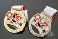 China Custom Zinc Alloy Award Medals OEM School Sports Medals Gold Silver Bronze Plating for sale