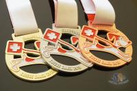 China Custom Zinc Alloy Award Medals OEM School Sports Medals Gold Silver Bronze Plating for sale