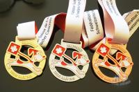 China Custom Zinc Alloy Award Medals OEM School Sports Medals Gold Silver Bronze Plating for sale