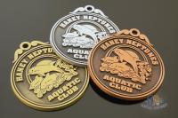China Custom Engraved 2D Model Medals Antique Gold / Silver / Copper Plating for sale