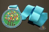 China Custom Zinc Alloy Sports Medals 80mm Die Cast Running Marathon Medals for sale