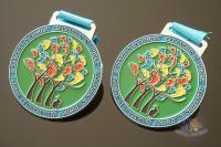China Custom Zinc Alloy Sports Medals 80mm Die Cast Running Marathon Medals for sale