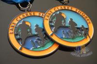 China Custom Translucent Enamel Soft Enamel Medals Black Nickel Plating 2-5mm Thickness for sale