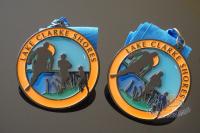 China Custom Translucent Enamel Soft Enamel Medals Black Nickel Plating 2-5mm Thickness for sale
