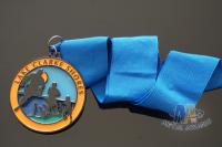 China Custom Translucent Enamel Soft Enamel Medals Black Nickel Plating 2-5mm Thickness for sale
