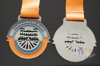 China Custom Die Cast Metal Award Medals 76.2mm Antique Plating Satin Ribbon for sale