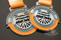 China Custom Die Cast Metal Award Medals 76.2mm Antique Plating Satin Ribbon for sale