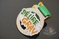China Custom Award Medals Spray White and Colors Filled Zinc Alloy 50mm for Business Gift for sale