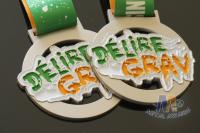 China Custom Award Medals Spray White and Colors Filled Zinc Alloy 50mm for Business Gift for sale