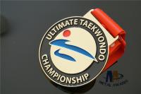 China Custom 50mm Zinc Alloy Medals Shiny Gold Silver Copper Plated Soft Enamel 4 Colors Die Cast for sale