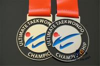 China Custom 50mm Zinc Alloy Medals Shiny Gold Silver Copper Plated Soft Enamel 4 Colors Die Cast for sale