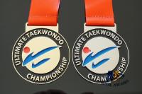 China Custom 50mm Zinc Alloy Medals Shiny Gold Silver Copper Plated Soft Enamel 4 Colors Die Cast for sale