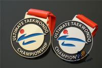 China Custom 50mm Zinc Alloy Medals Shiny Gold Silver Copper Plated Soft Enamel 4 Colors Die Cast for sale