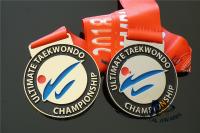 China Custom 50mm Zinc Alloy Medals Shiny Gold Silver Copper Plated Soft Enamel 4 Colors Die Cast for sale