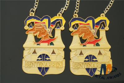 China Custom Carnival Medals 88.9mm Zinc Alloy with 7 Soft Enamel Colors and Shiny Gold Plating for sale