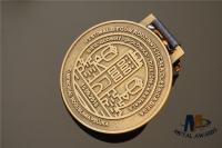 China Custom Die Cast Metal Medals Sanded Background Award Coins Medallions 50mm for sale