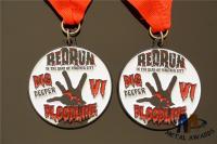 China Custom Black Nickel Award Medals with Woven Ribbon for Clubs 50mm for sale