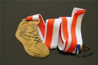 China Custom 3D Mold Medals Personalized Shoes Shape Medals Antique Gold Finish 60mm for sale