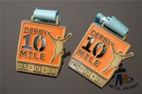 China Custom 80mm Antique Gold Sports Medals with Heat Transfer Ribbon Zinc Alloy for sale