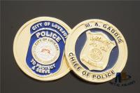 China Custom Brass Challenge Coins Two Sides Sandblast Background for Collection 1.5 Inch for sale