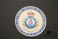 China Custom Soft Enamel Challenge Coins with Epoxy Cover Shiny Gold Plating 40mm for sale